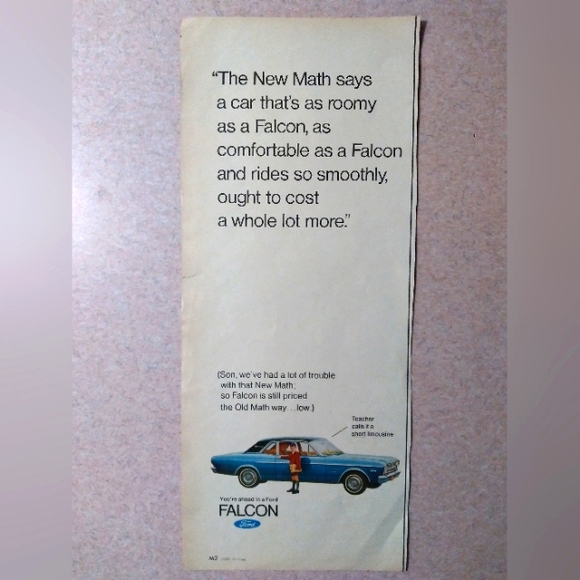 Vintage | Art | Vintage 966 Ford Falcon Ad | Poshmark